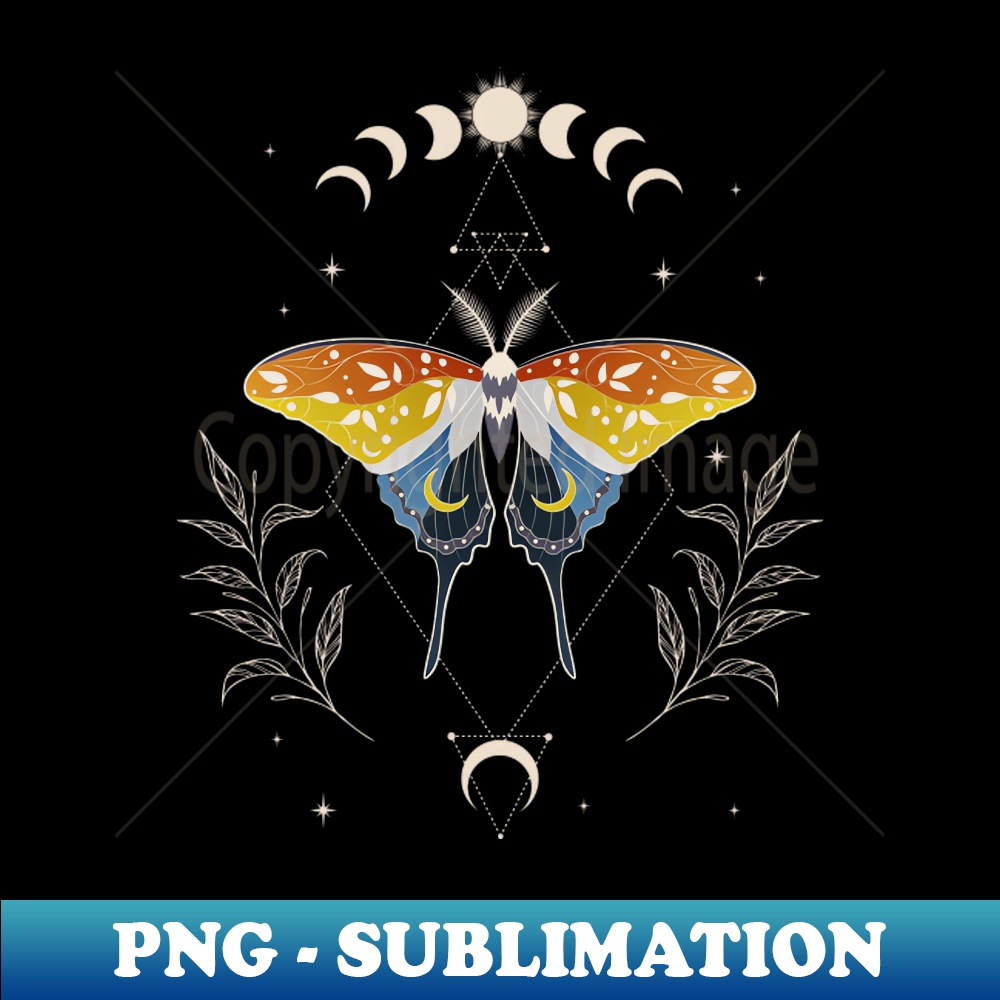 Aroace Luna Moth Cottagecore LGBT Aromantic Asexual Pride Fl | Inspire ...