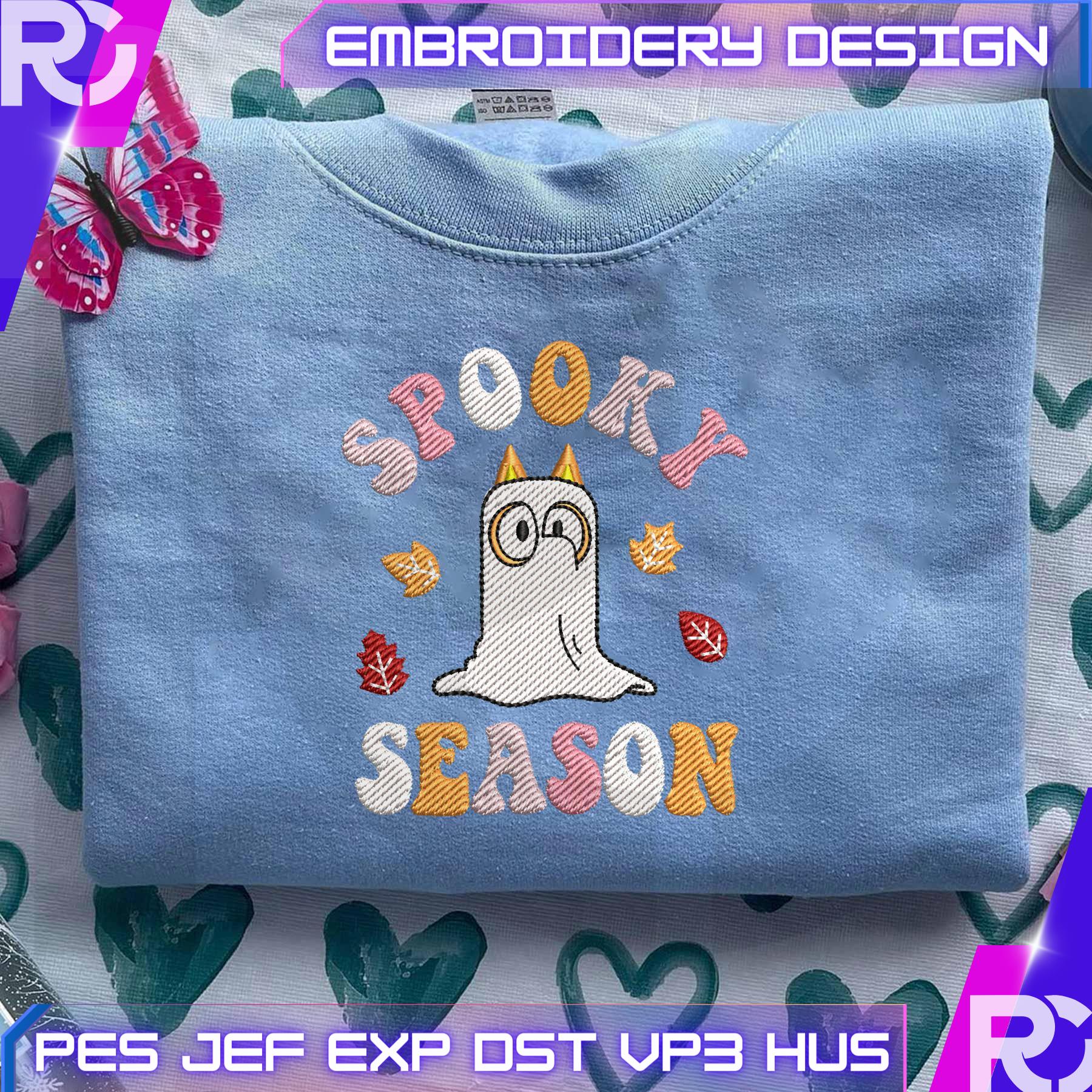 Spooky Vibes Embroidery Design, Spooky Halloween Craft Embro | Inspire ...