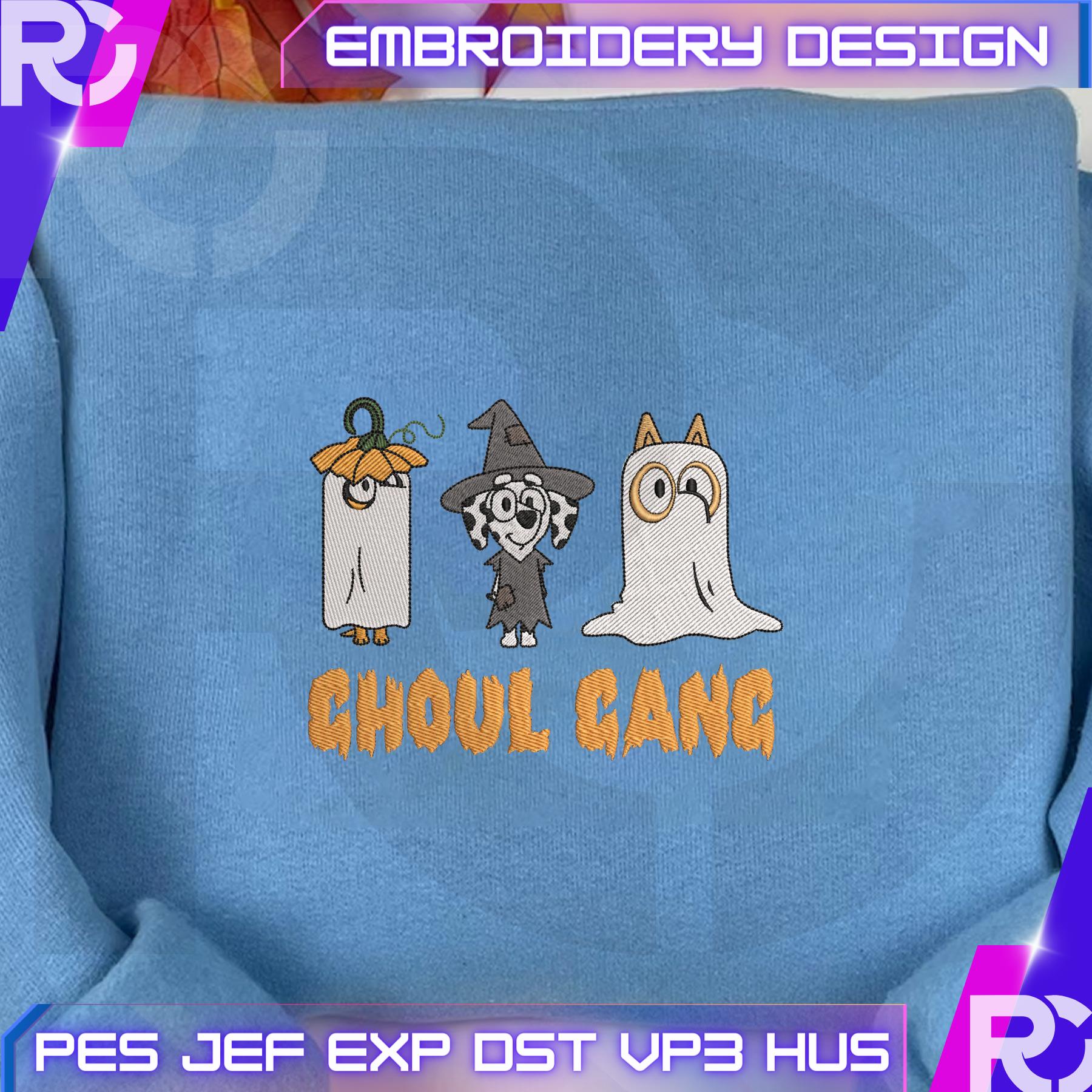 Horror Characters Embroidery File, Ghouls Gang Embroidery De - Inspire ...