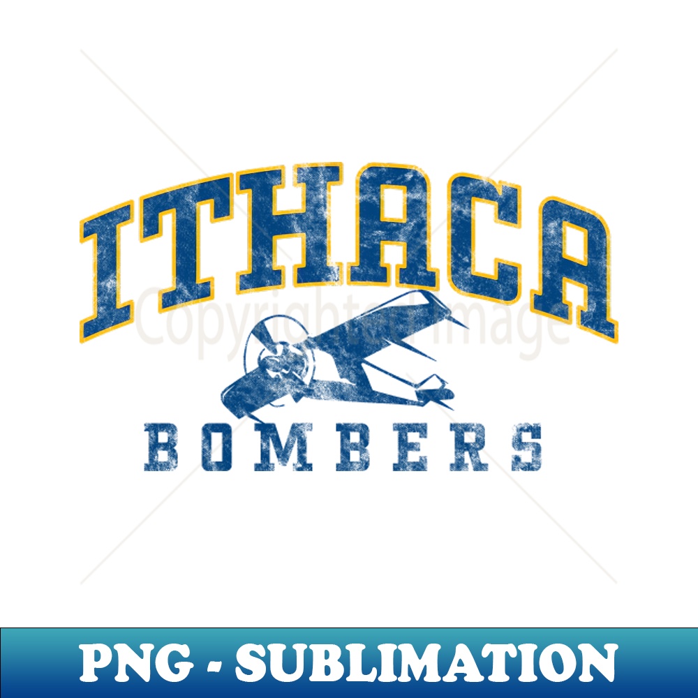 Ithaca Bombers Retro Logo - High-Quality PNG Sublimation Dow | Inspire ...