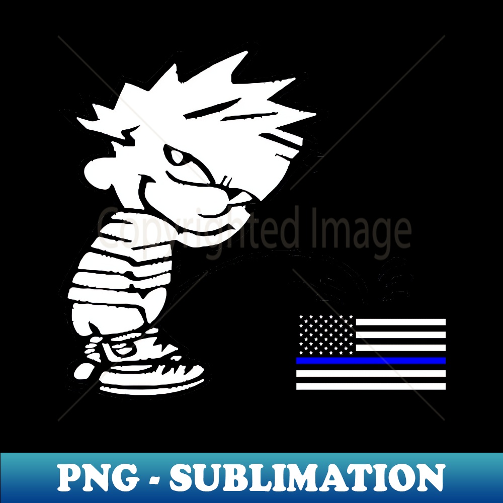 Calvin Blue Lives Matter - PNG Transparent Sublimation Desig | Inspire ...