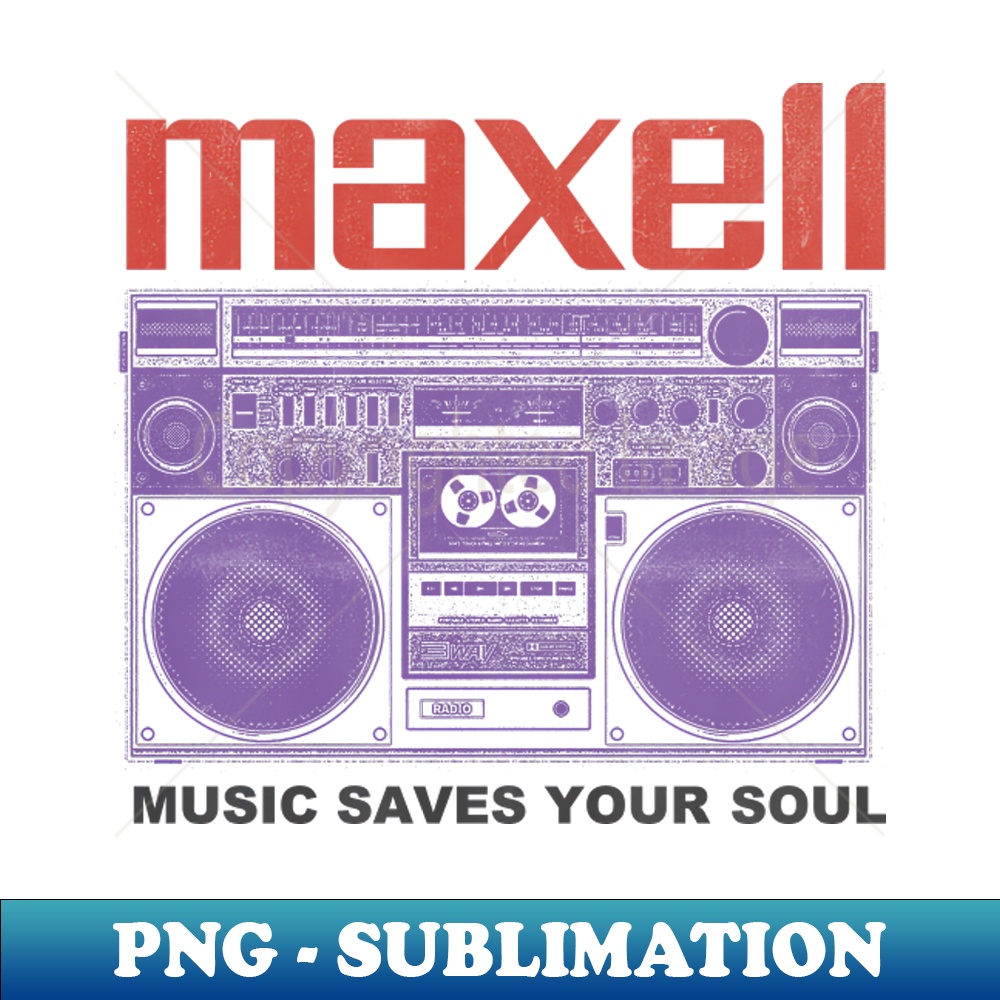 vintage retro 80s maxell - Sublimation-Ready PNG File - Revo | Inspire ...