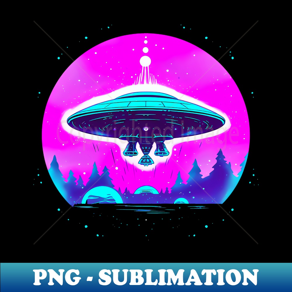 Alien UFO 02 - Sublimation-Ready PNG File - Bold & Eye-catch | Inspire ...