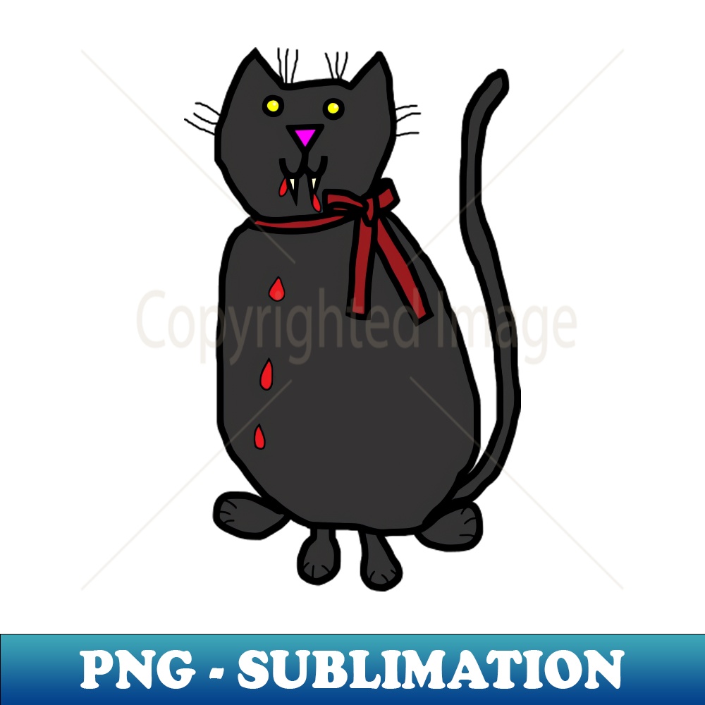 Animals with Sharp Teeth Black Cat - Exclusive PNG Sublimati | Inspire Uplift