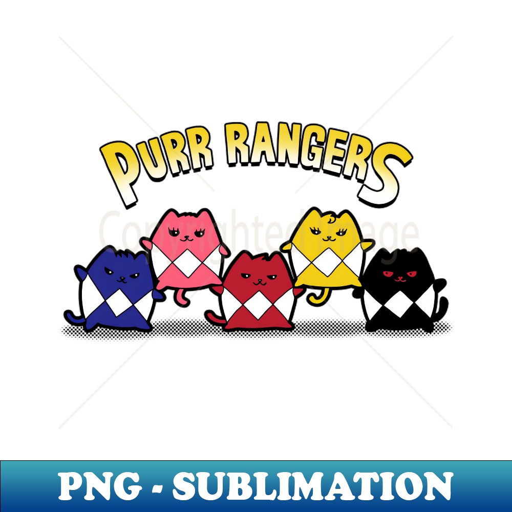Cute Kawaii Power Rangers Inspired Cats - Professional Subli - Inspire ...
