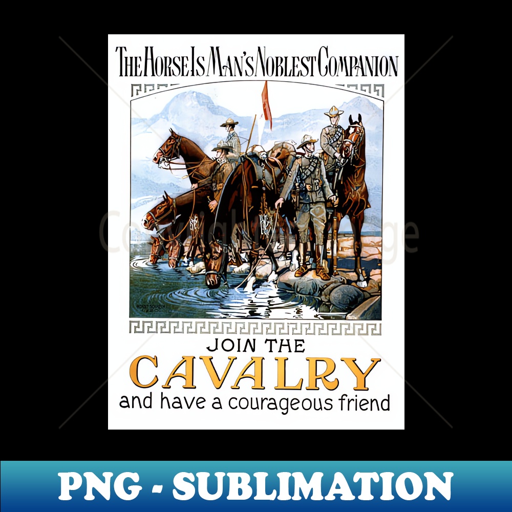 Vintage US Army Cavalry Recruiting Poster - Trendy Sublimati | Inspire ...