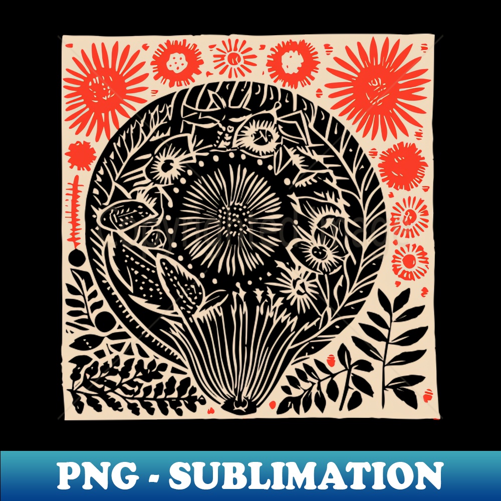 Lino Cut Bird - Signature Sublimation PNG File - Bring Your | Inspire ...