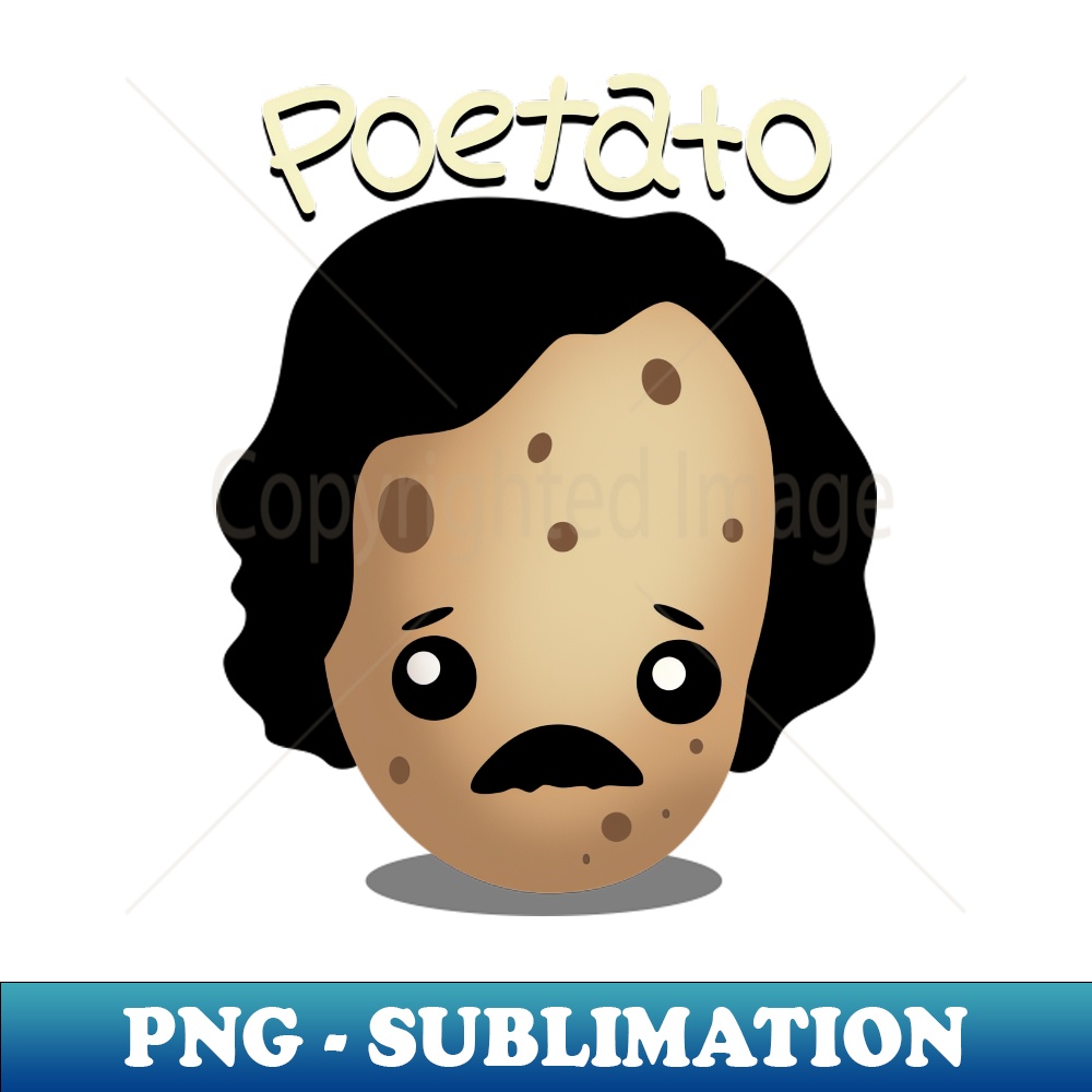 Poetato Funny Edgar Allan Poe Cute Kawaii Potato Pun - High- | Inspire ...