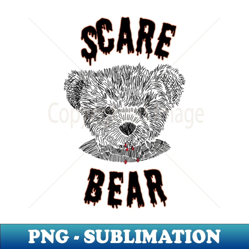 Halloween Horror Scare Bear - PNG Transparent Digital Downlo - Inspire ...