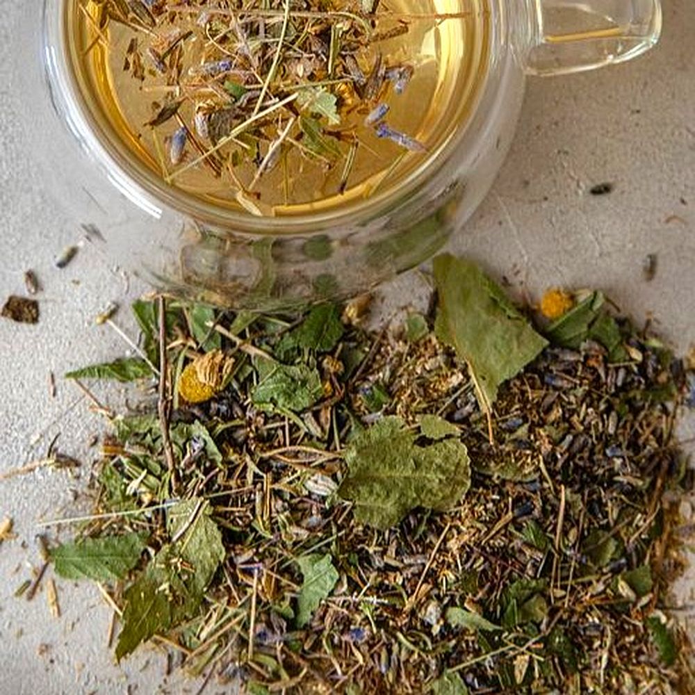 Calming herbal tea blend-Relieving headaches and tension | Inspire Uplift