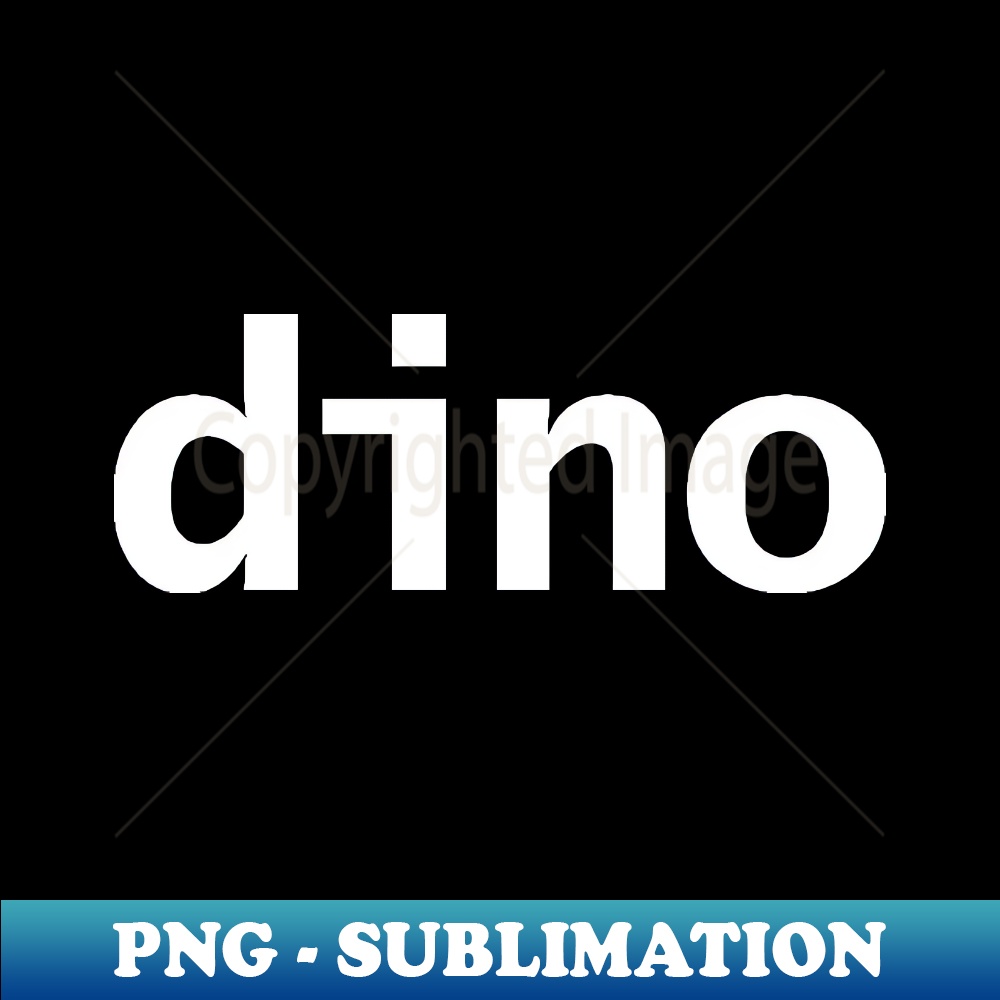 Dinosaur Minimal Typography Dino - Decorative Sublimation PN - Inspire ...