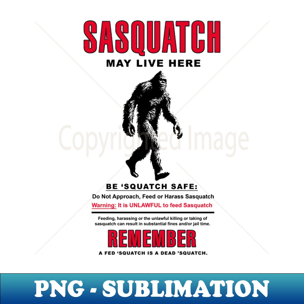 Sasquatch Cryptid Activity Sign - Professional Sublimation D | Inspire ...