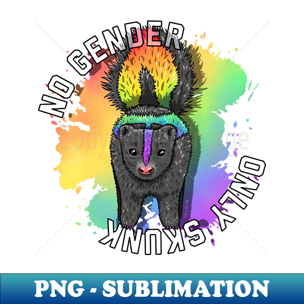 No Gender Only Skunk - PNG Transparent Sublimation Design - - Inspire ...