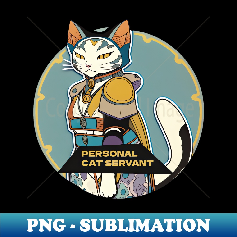 Personal Cat Servant - Feline Love in a Playful Design - Art - Inspire Uplift