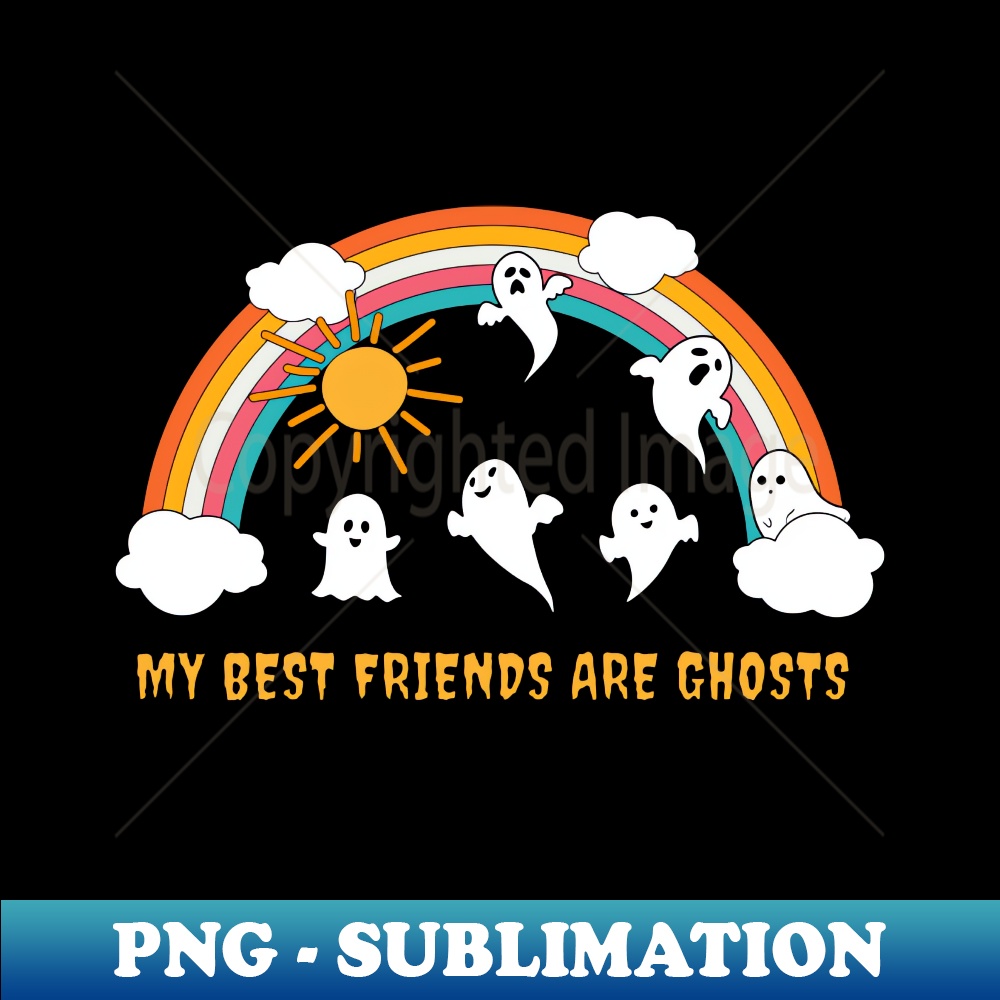 My best friends are Ghosts - Aesthetic Sublimation Digital F | Inspire ...