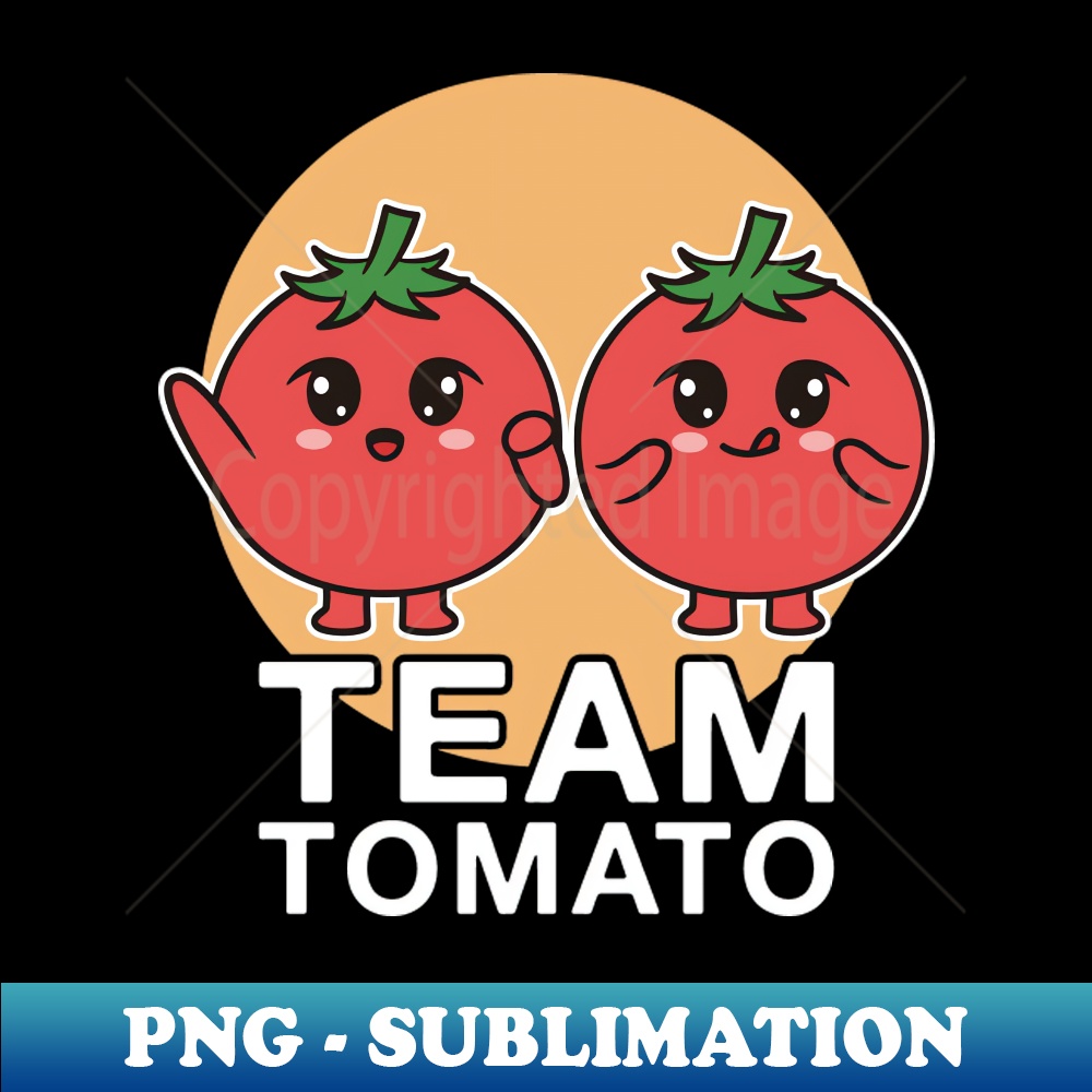 Team Tomato Cute Tomato - High-Resolution PNG Sublimation Fi | Inspire Uplift