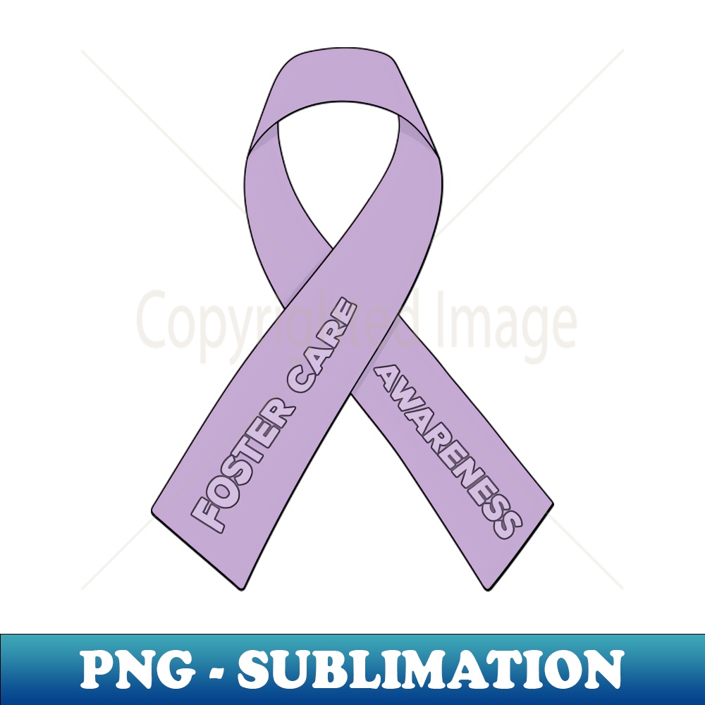 Foster Care Awareness Ribbon - Unique Sublimation PNG Downlo | Inspire ...