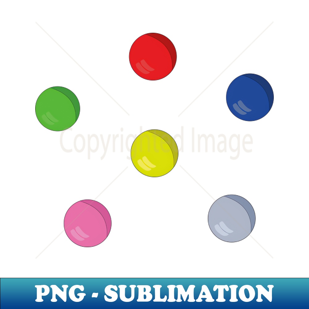 Set of colored balls - PNG Transparent Sublimation Design - | Inspire ...