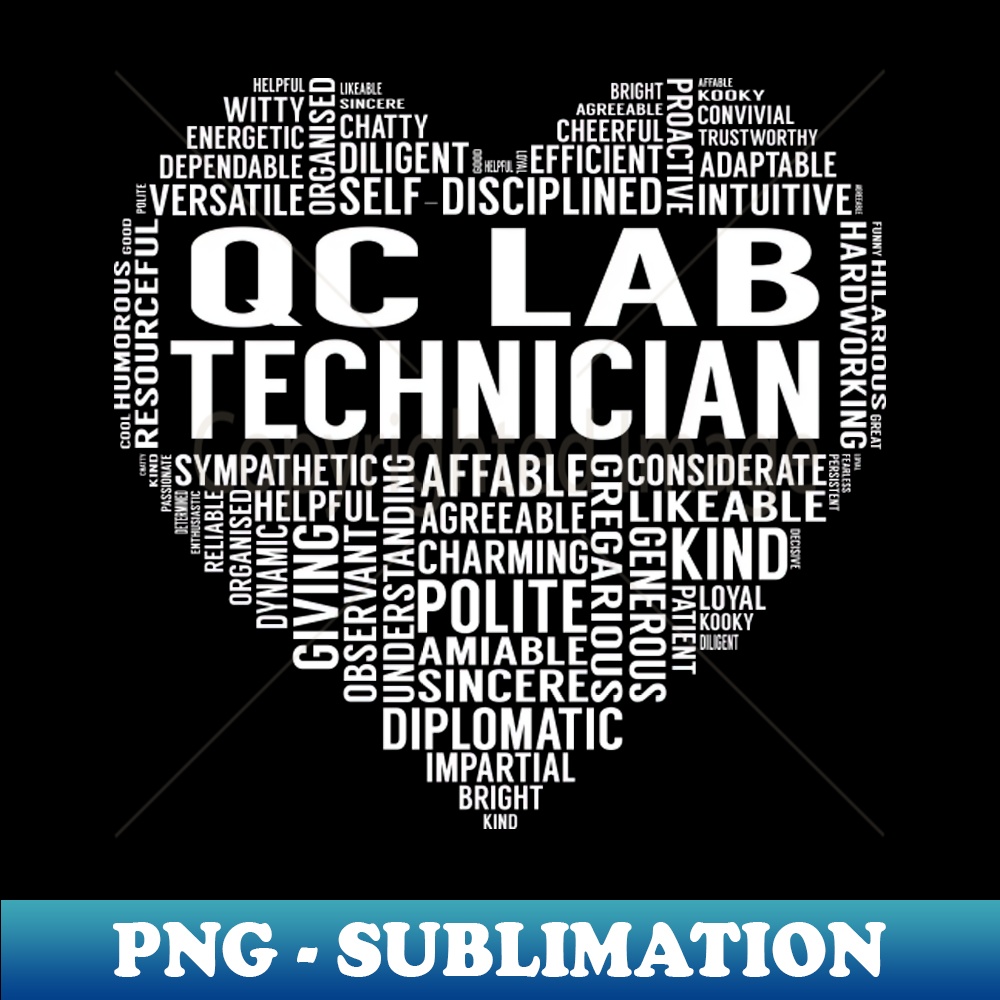Qc Lab Technician Heart - Aesthetic Sublimation Digital File | Inspire ...