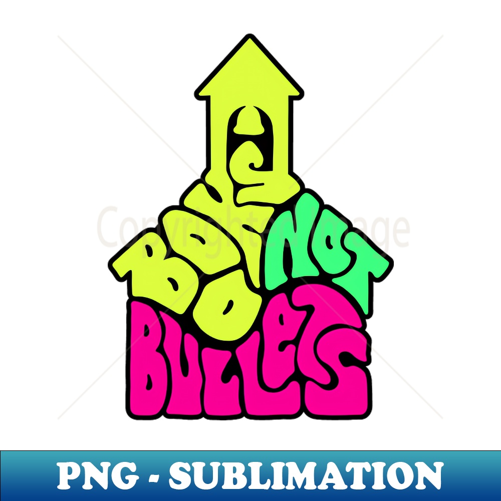 Books Not Bullets Word Art - Retro PNG Sublimation Digital D | Inspire ...