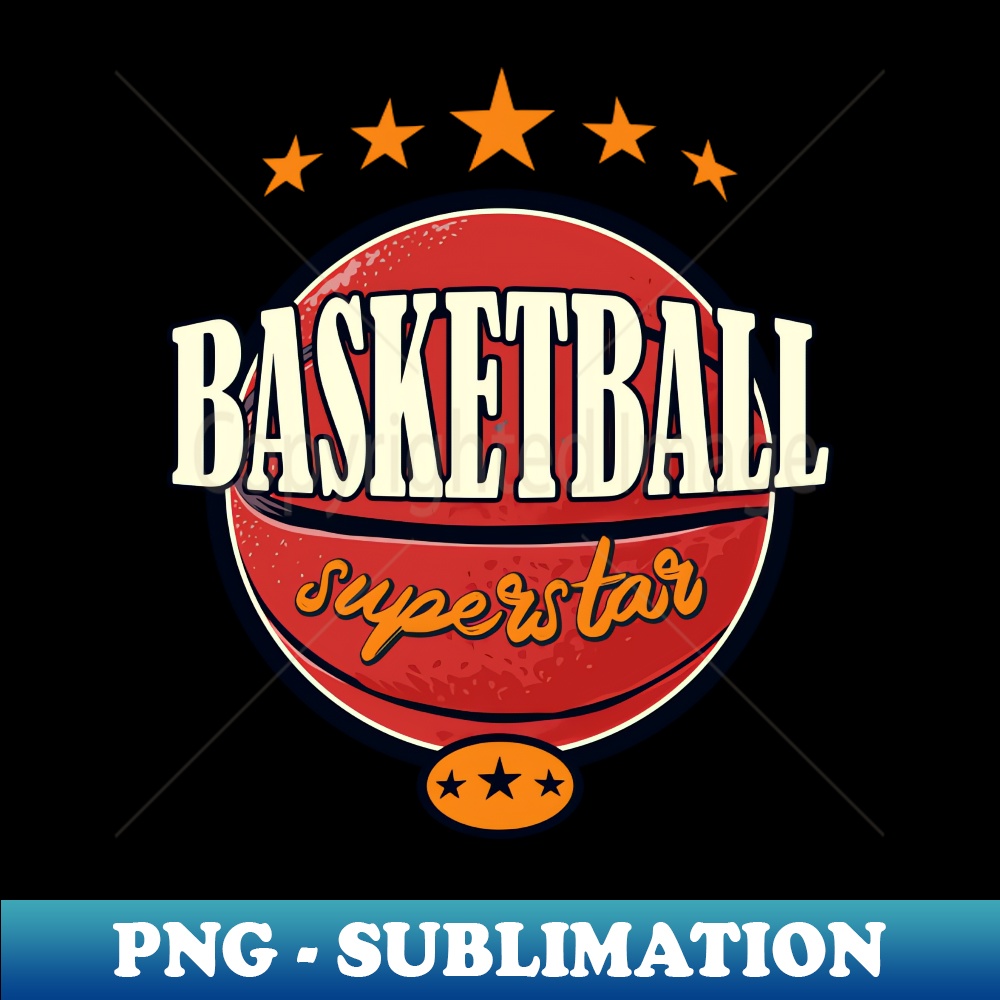 Basketball Vintage Sport Design BBall - Instant PNG Sublimat | Inspire ...