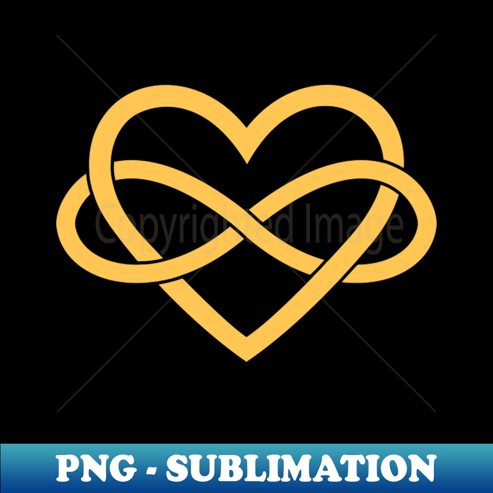 Polyamory Gold Infinity Heart - Instant Sublimation Digital | Inspire ...