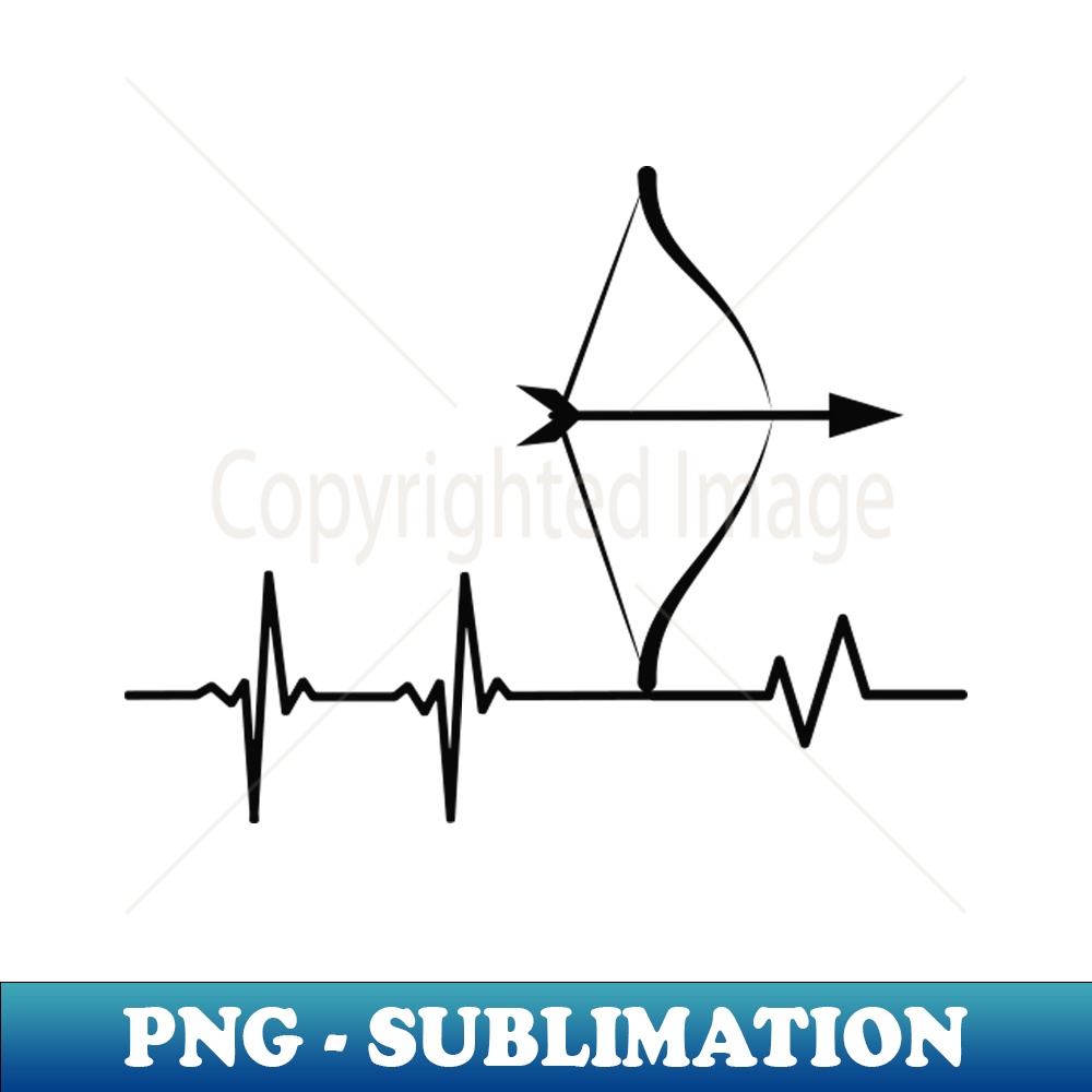 Archery Heartbeat Bow And Arrow Pulse Archer - Unique Sublim | Inspire ...