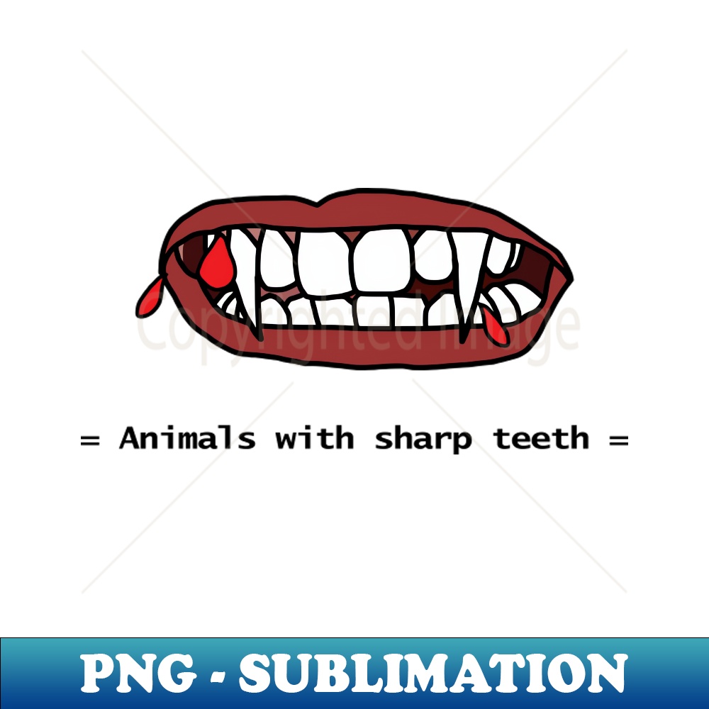 Animals with Sharp Teeth Halloween Horror Lips - Trendy Subl | Inspire ...