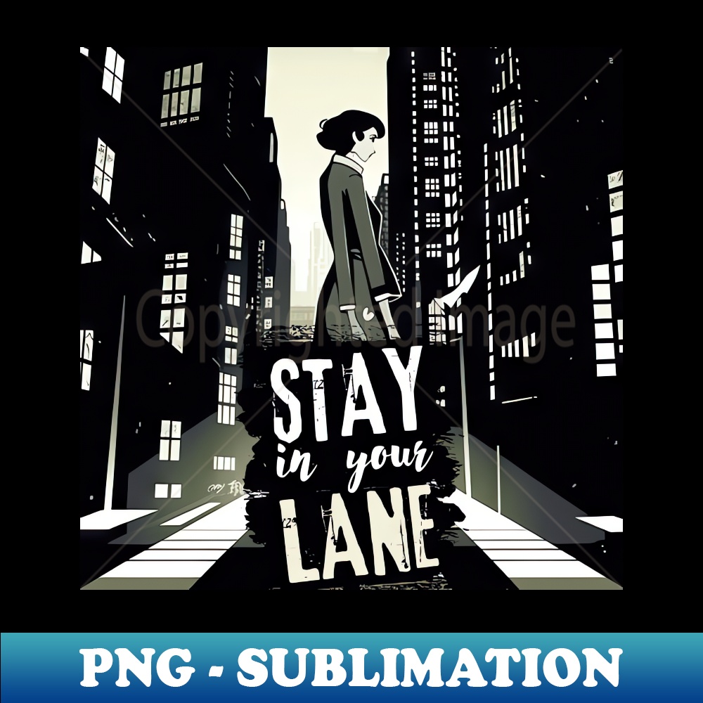 Stay in Your Lane - Modern Sublimation PNG File - Add a Fest - Inspire ...