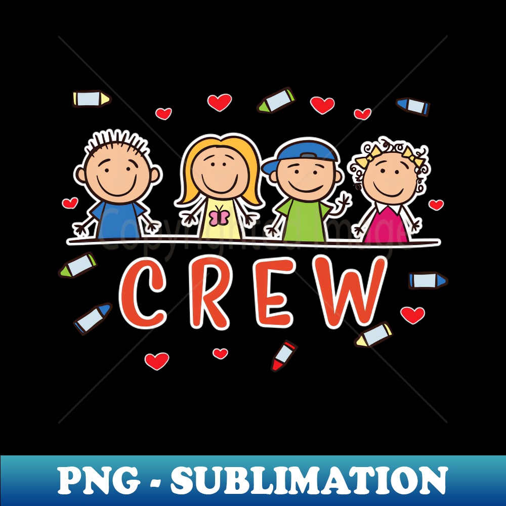 Kinder Crew Kids Friends Pre-K School Preschool Team - Subli | Inspire ...