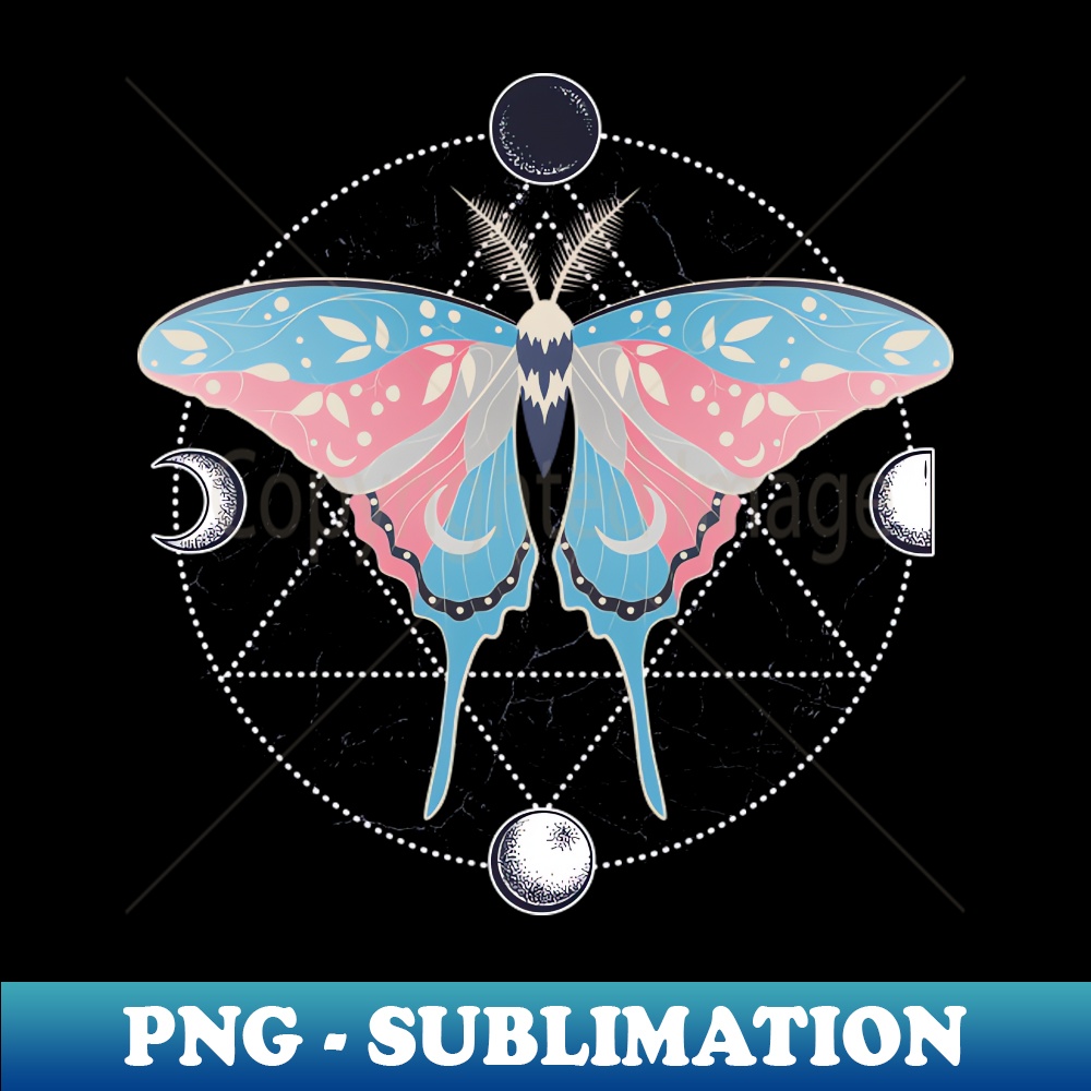 Transgender Luna Moth Celestial Cottagecore LGBT Pride Flag - Inspire ...