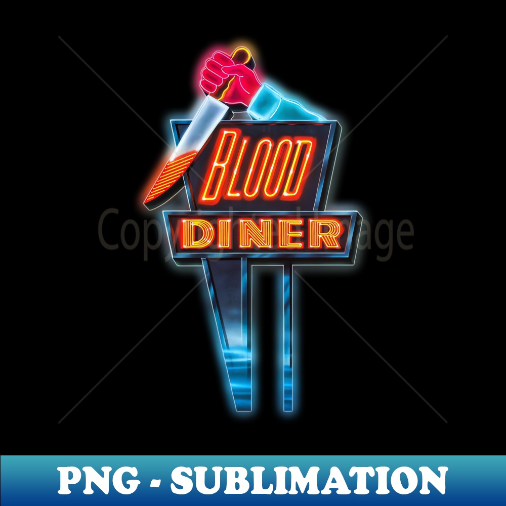 Blood Diner Retro Cult Classic Horror Fan Art - Sublimation | Inspire ...
