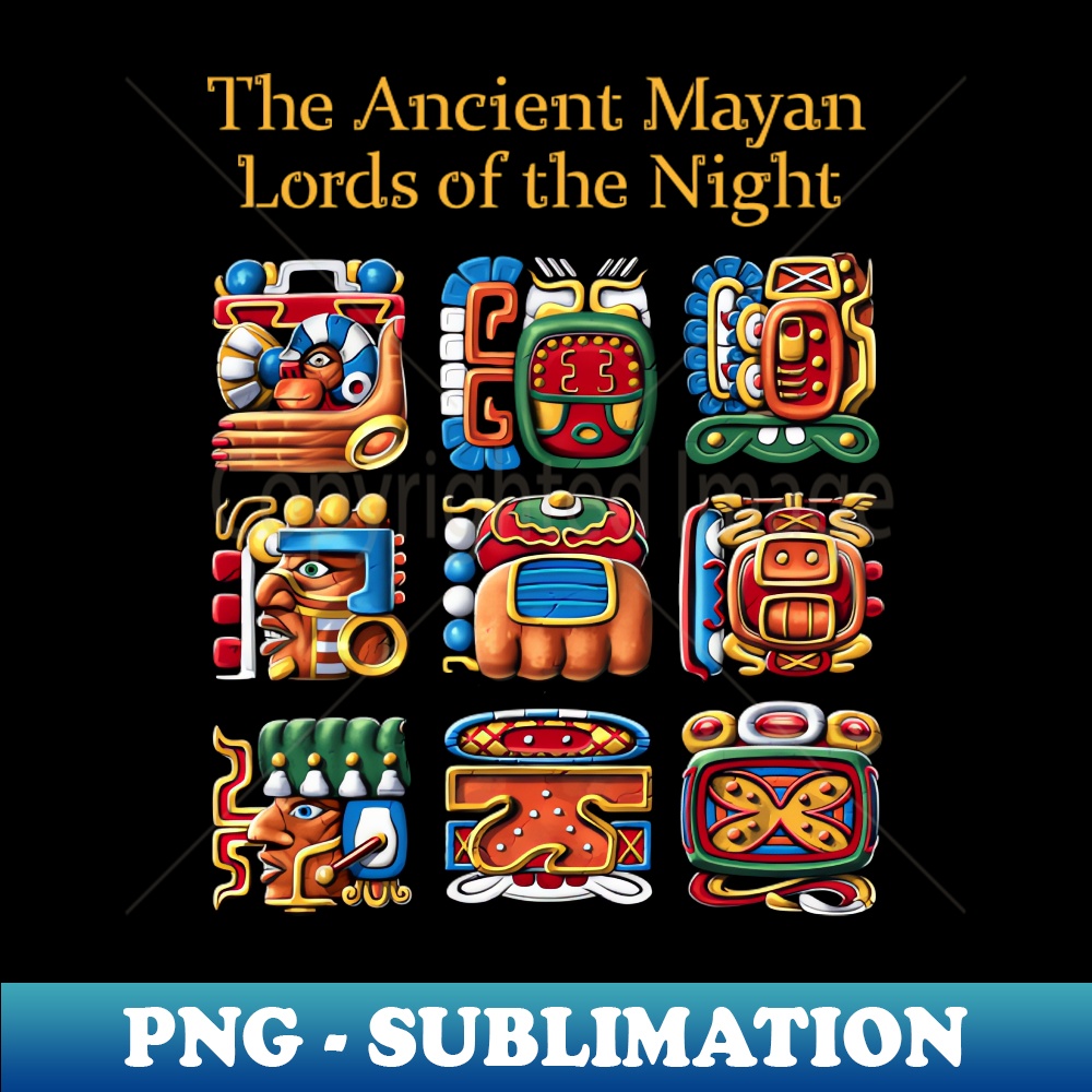 Ancient Mayan Glyphs - PNG Transparent Sublimation File - Un - Inspire ...