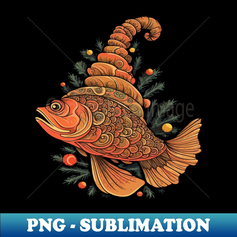 Salmon Christmas - PNG Transparent Digital Download File for | Inspire ...