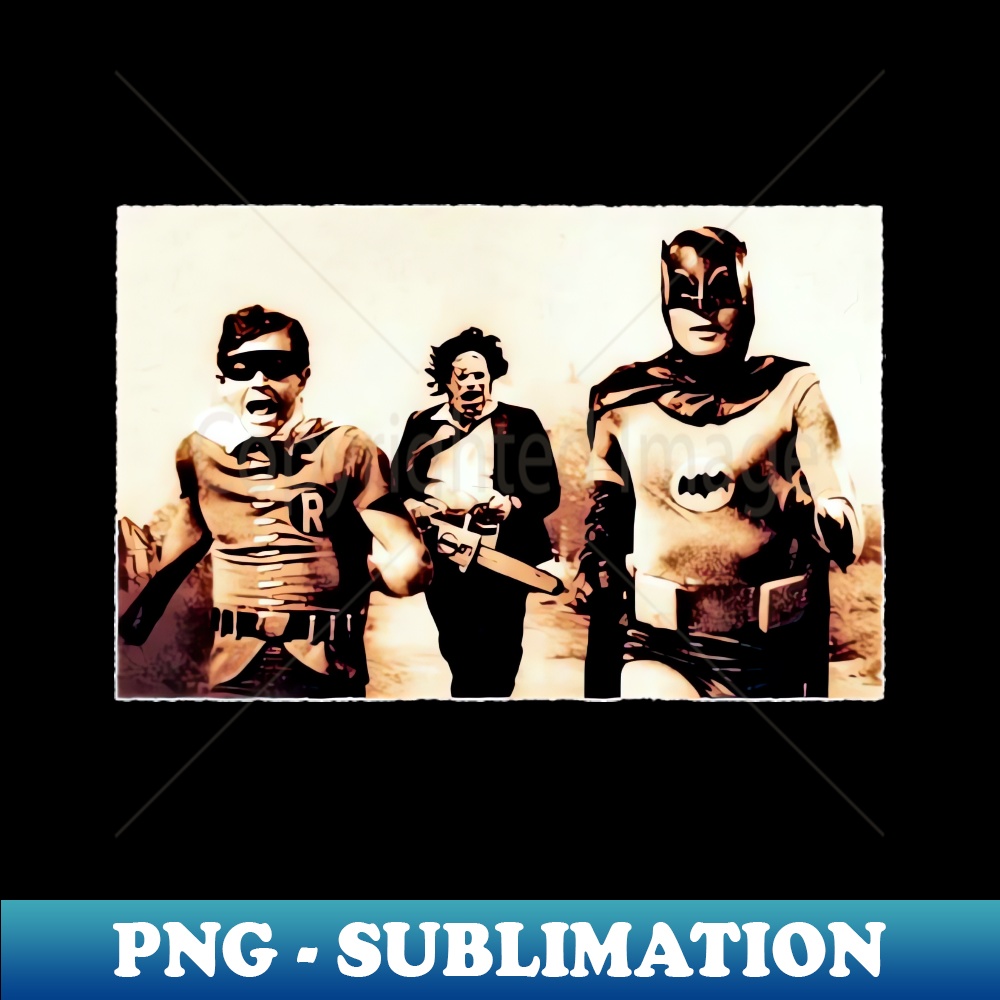 Leatherface vs Batman Robin - PNG Transparent Sublimation D | Inspire ...