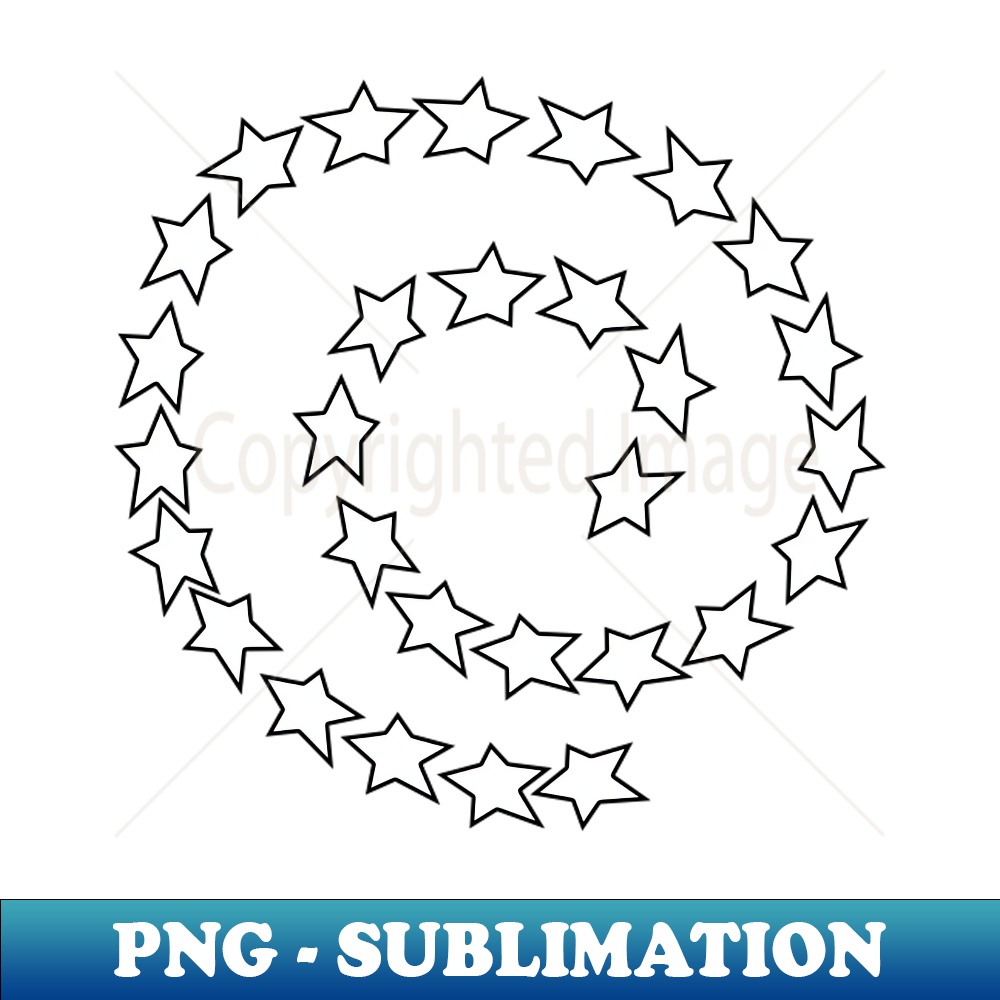 Spiral of Stars - Sublimation-Ready PNG File - Unleash Your - Inspire ...