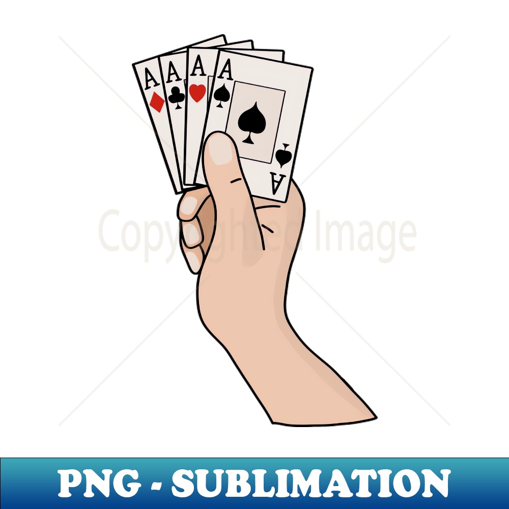 Four Aces Playing Cards - Aesthetic Sublimation Digital File | Inspire ...