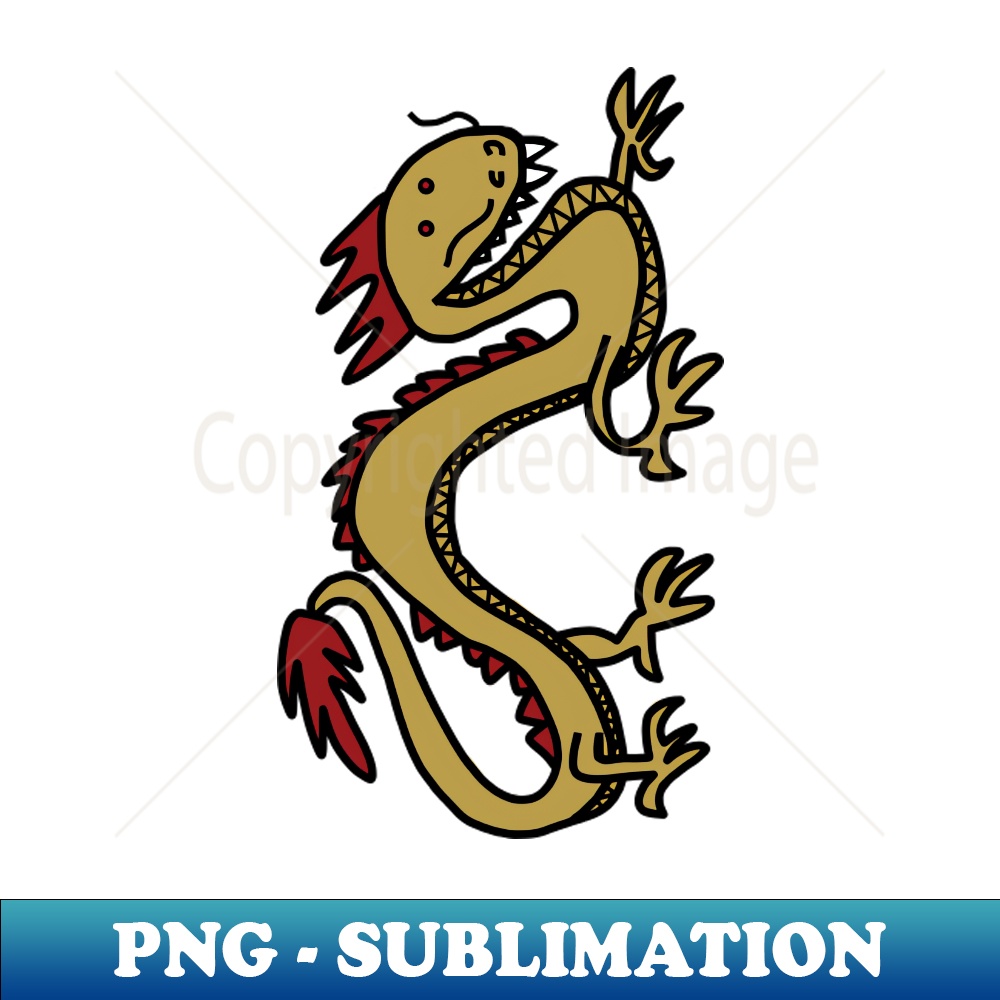 Red and Gold Dragon - Instant PNG Sublimation Download - Per | Inspire ...