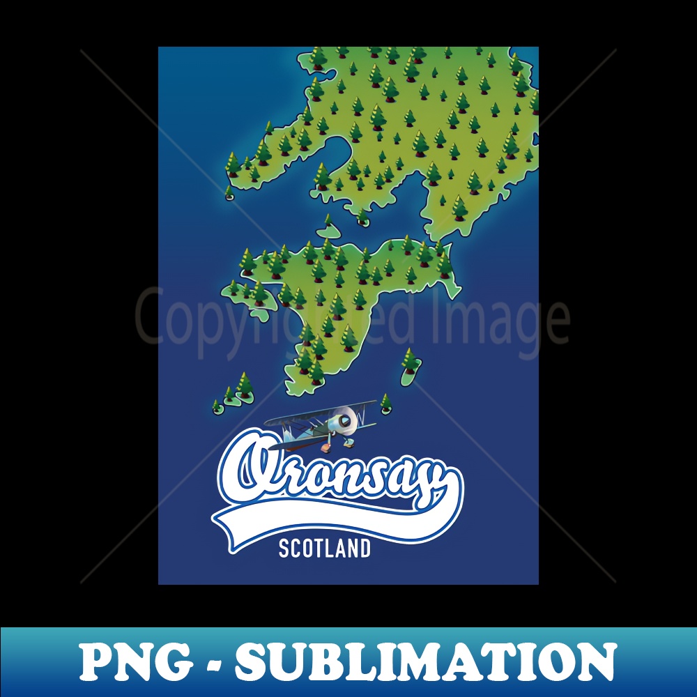 Oronsay Scotland island map - PNG Transparent Sublimation Fi | Inspire ...