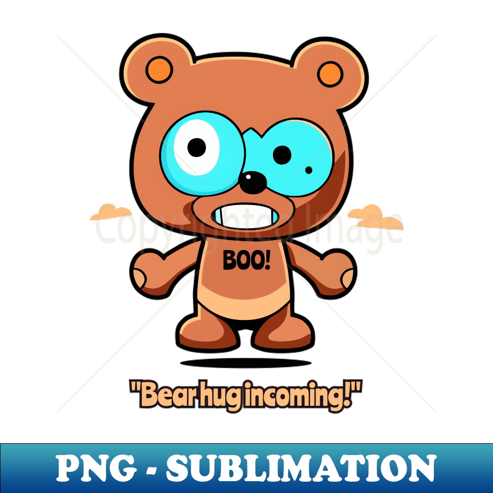 cute bear hug incoming - Retro PNG Sublimation Digital Downl | Inspire ...