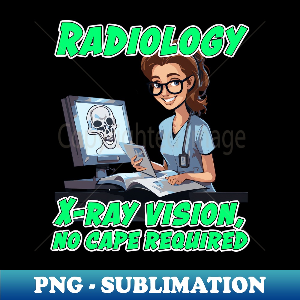 Female Radiologist Caricature Gift for Medical Doctor - X-ra | Inspire ...