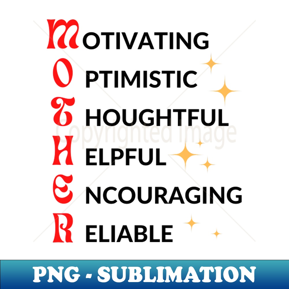Acrostic for Best Modern Mother - Instant Sublimation Digita | Inspire ...