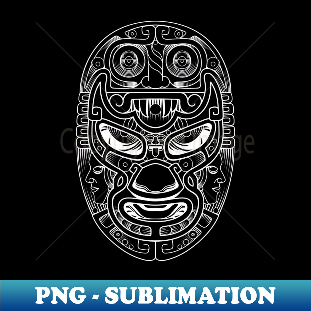 Luchador - Aztec Design - Creative Sublimation PNG Download | Inspire ...