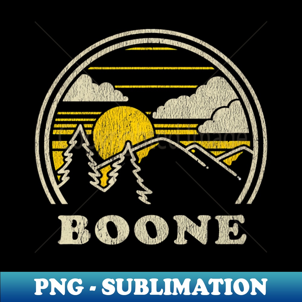 Boone North Carolina NC Vintage Hiking Mountains - Modern Su | Inspire ...