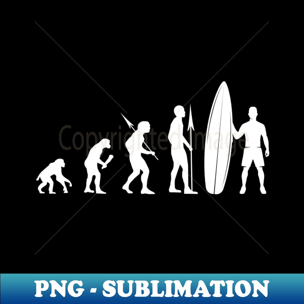 Surfing Evolution - Elegant Sublimation PNG Download - Bold | Inspire ...