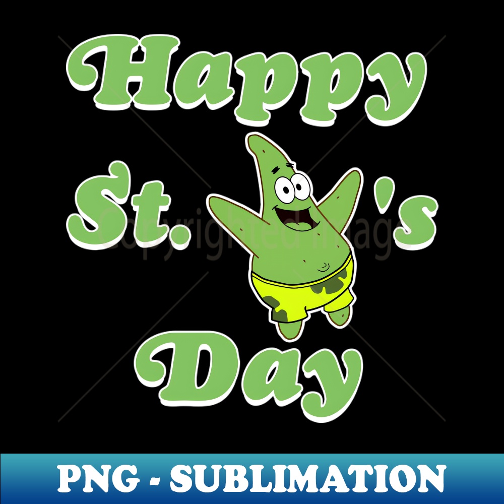Happy St Patrick Star Day - Instant Sublimation Digital Down | Inspire ...