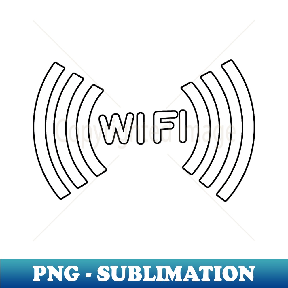 WiFi Sign - Sublimation-Ready PNG File - Bring Your Designs | Inspire ...