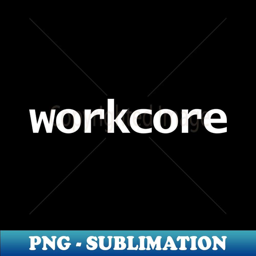 Workcore Minimal Typography White Text - PNG Transparent Sub - Inspire ...
