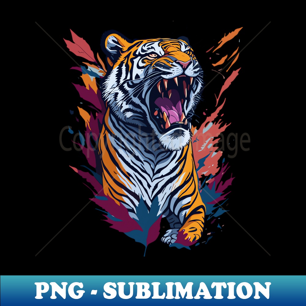 Thunderstorm Tiger - Instant PNG Sublimation Download - Boos | Inspire ...