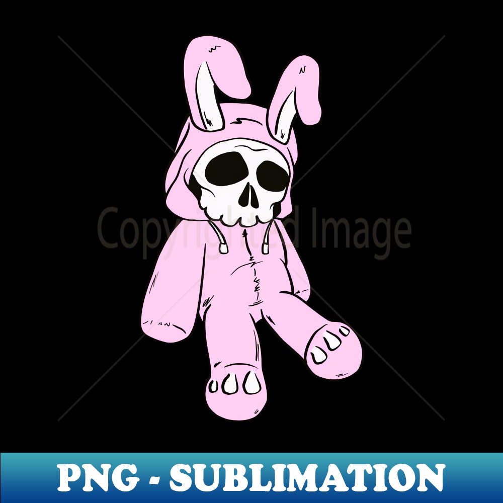 Skull Bunny Pink Dead Bunny Costume Skeleton - Digital Subli | Inspire ...